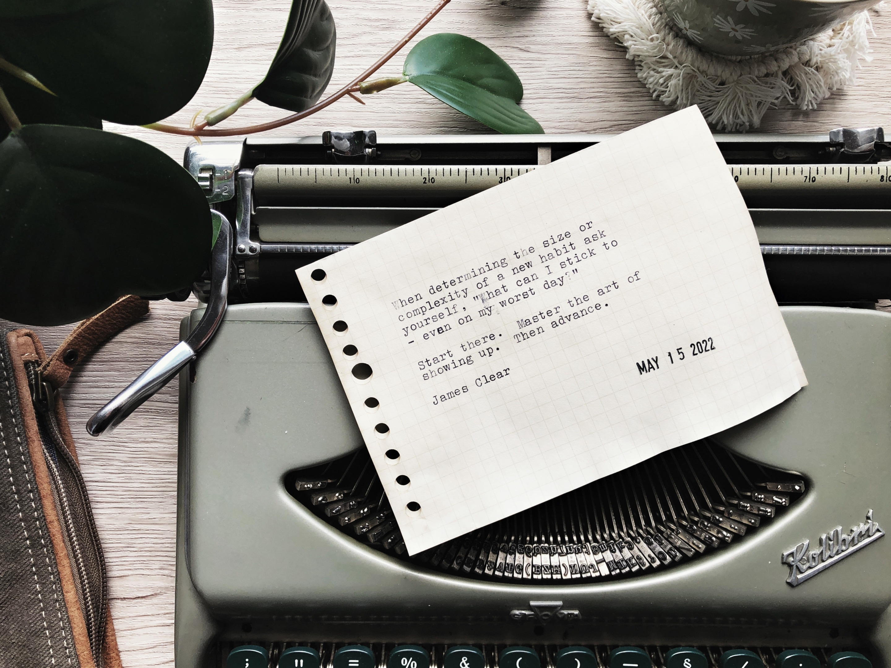 Typewritings 06: The Art of Showing Up - Andrea Hunter - A blog about ...